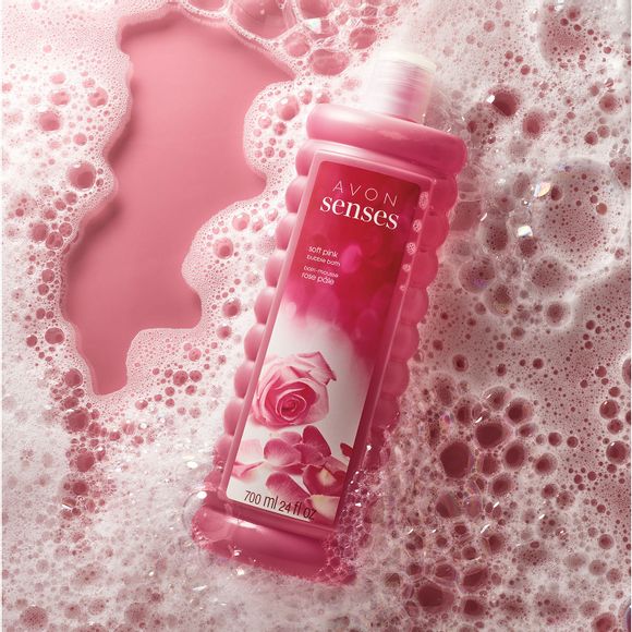 Avon Senses Soft Pink Bubble Bath - Avon Specialist | Shop Cosmetics ...